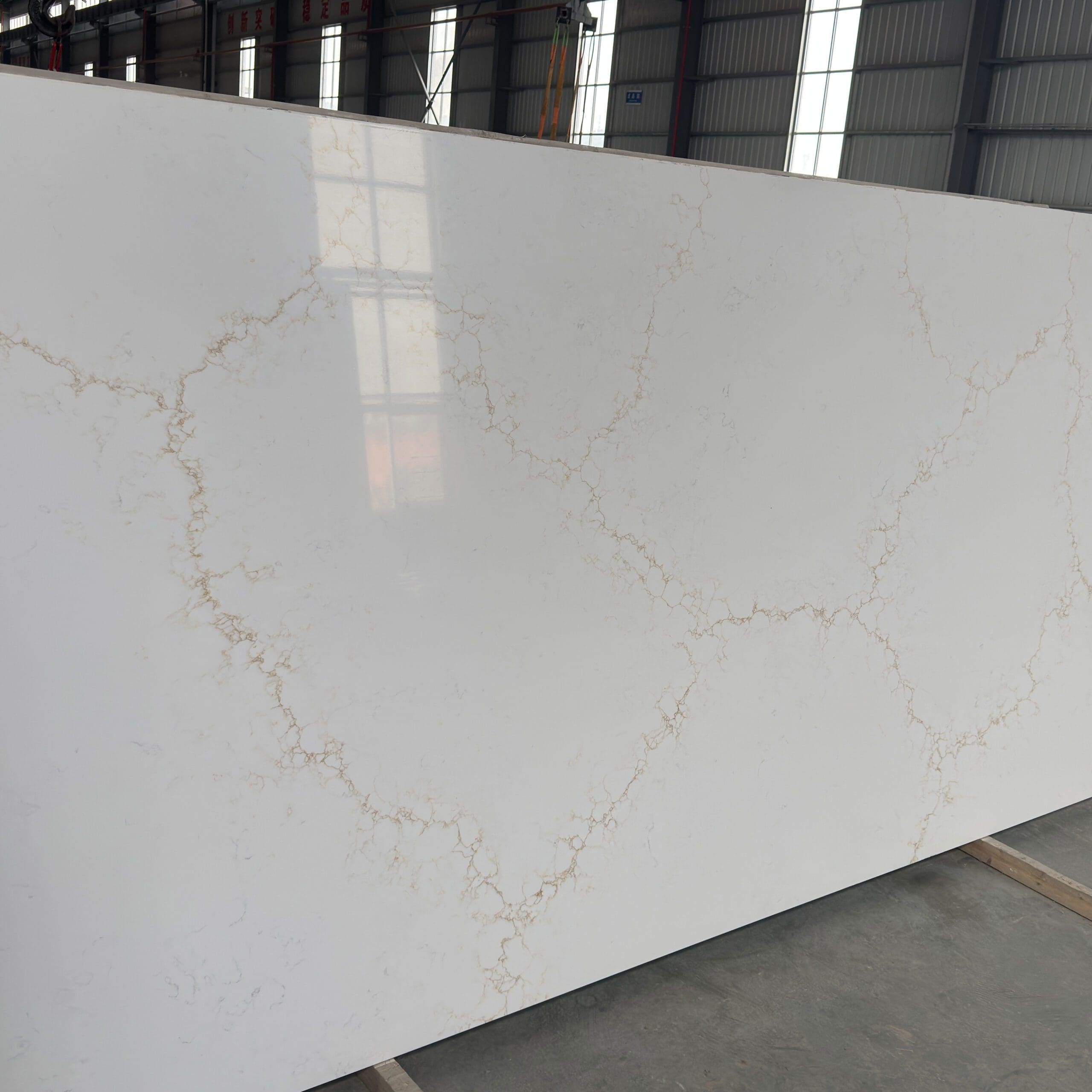 Sienna Gold Quartz - Kitchen Worktops Mo's Stonex